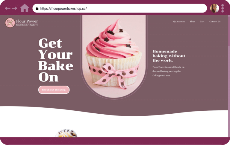Flour Power Bake Shop | Hummingbird Media | Web Design & Branding ...
